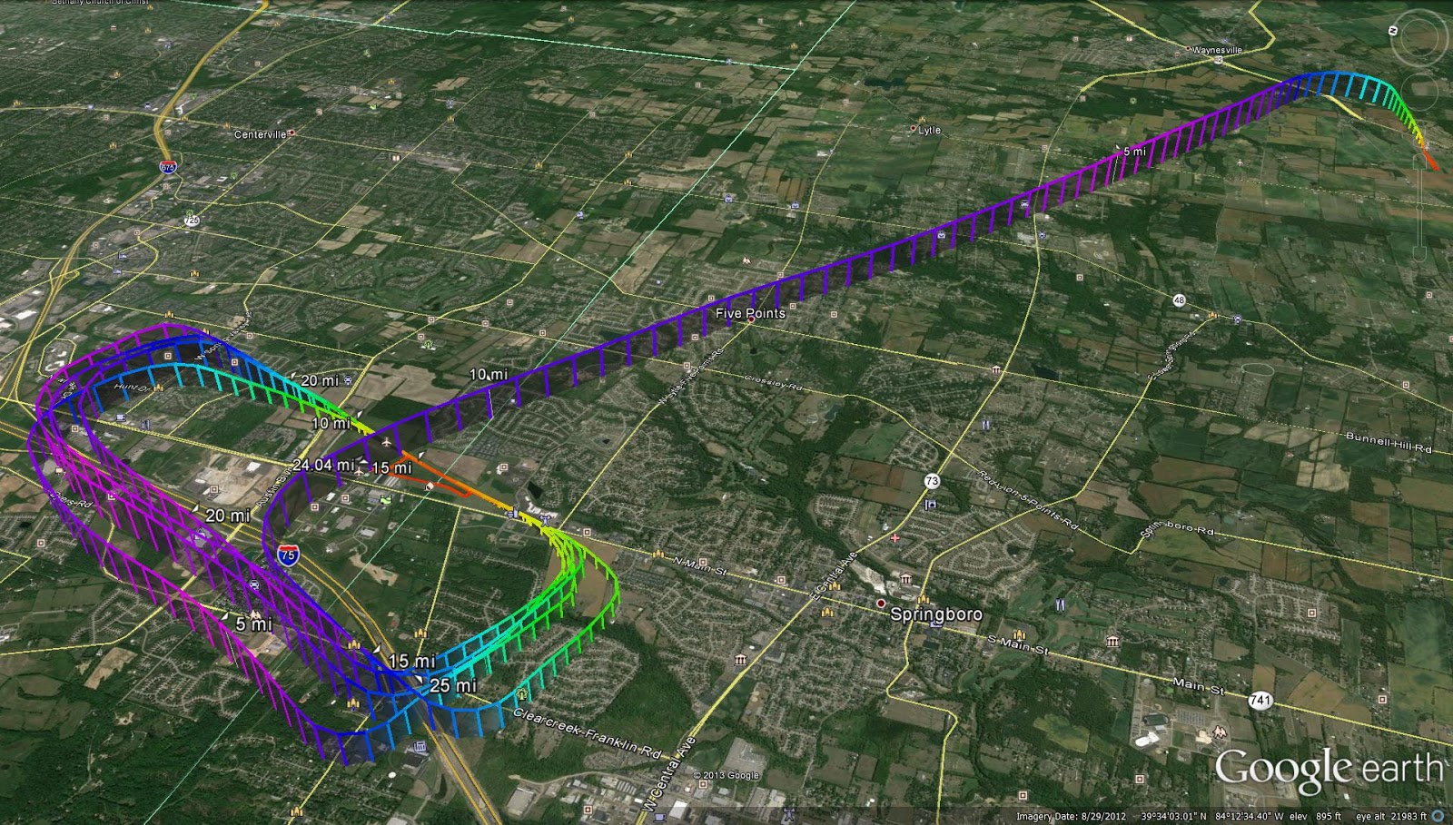 A mile of runway will take you anywhere.: First solo night flight!