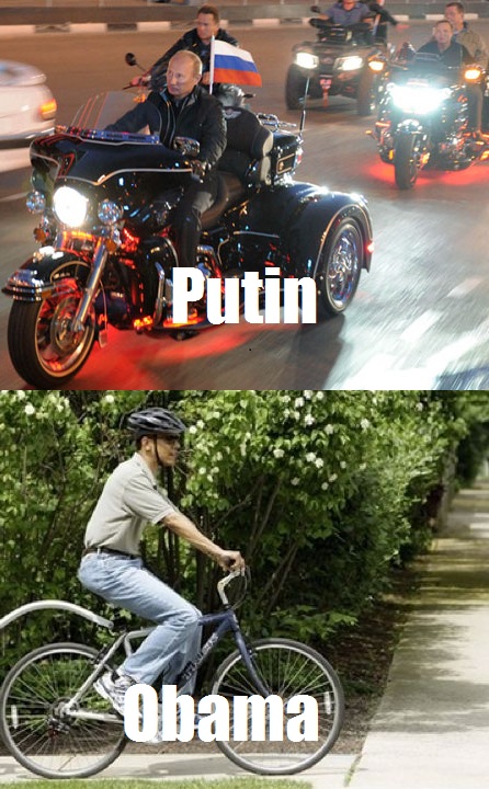 Putin Vs Obama Bicycle