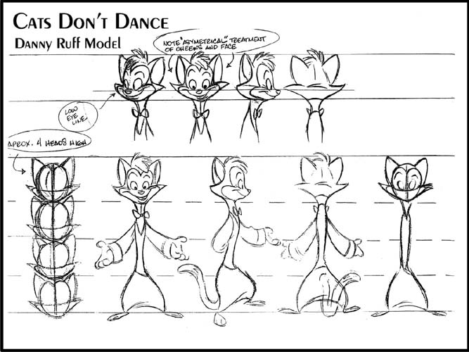 Flooby Nooby: Cats Don't Dance Model Sheets - Part 1