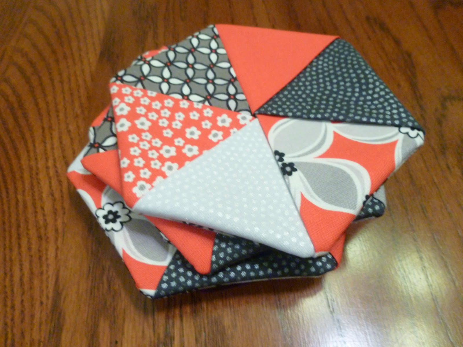 Stuff I make: Hexie Twist Coaster Set