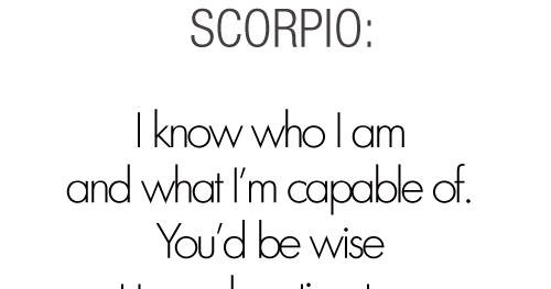 Scorpio Quotes And Sayings