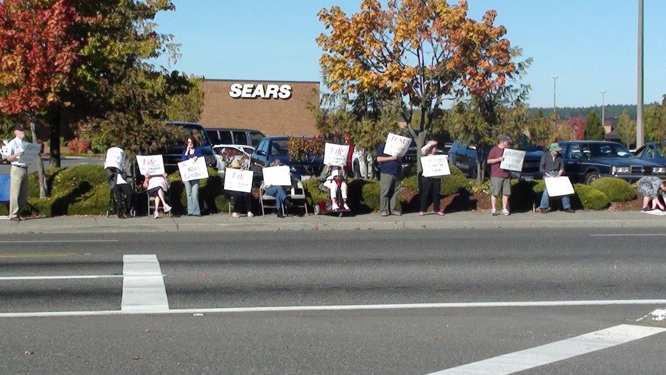 IC Washington: Photos from Kitsap County Life Chain rally - October 7, 2012