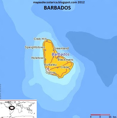 Mapa de BARBADOS