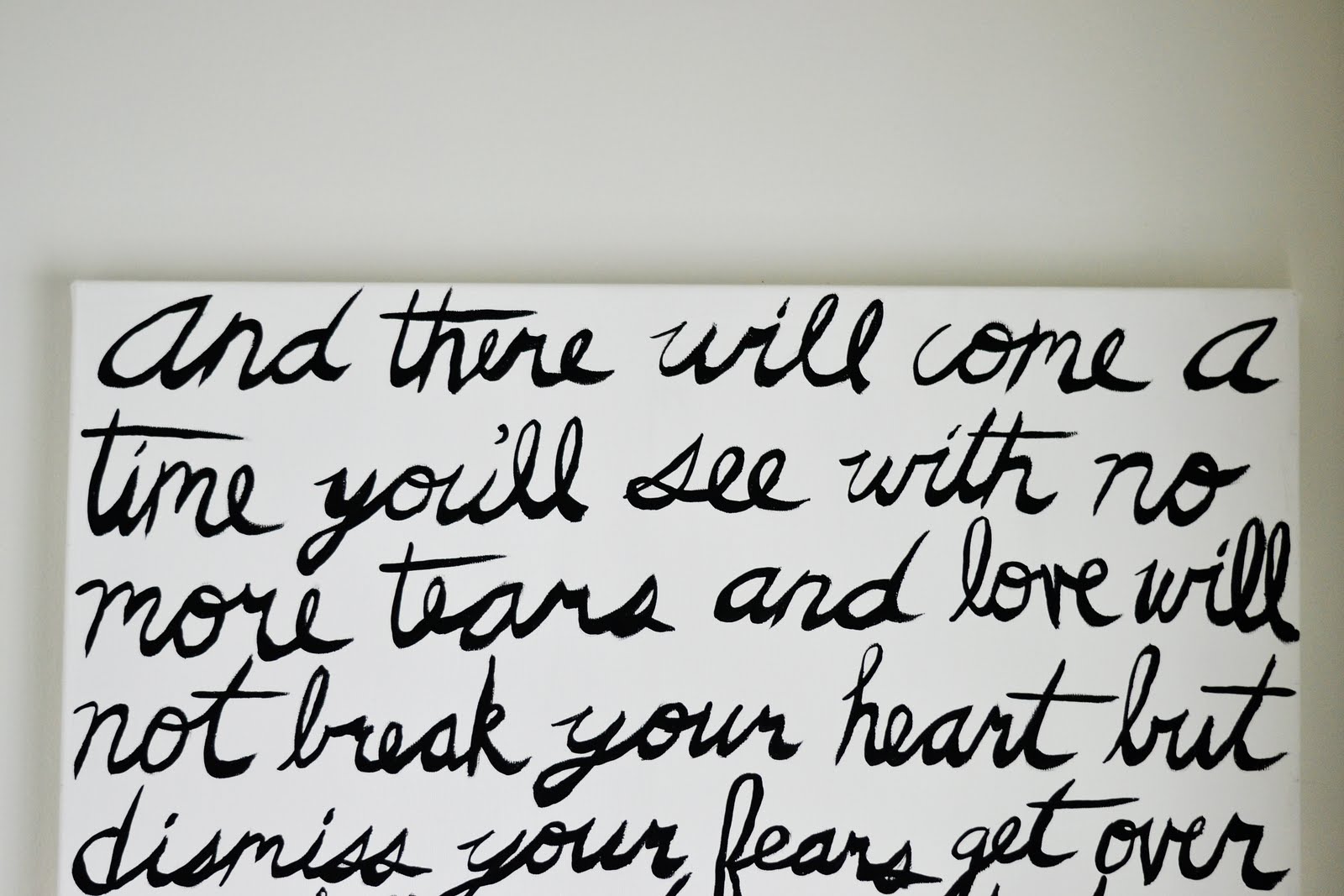 p.s.♡: diy: simple lyric art