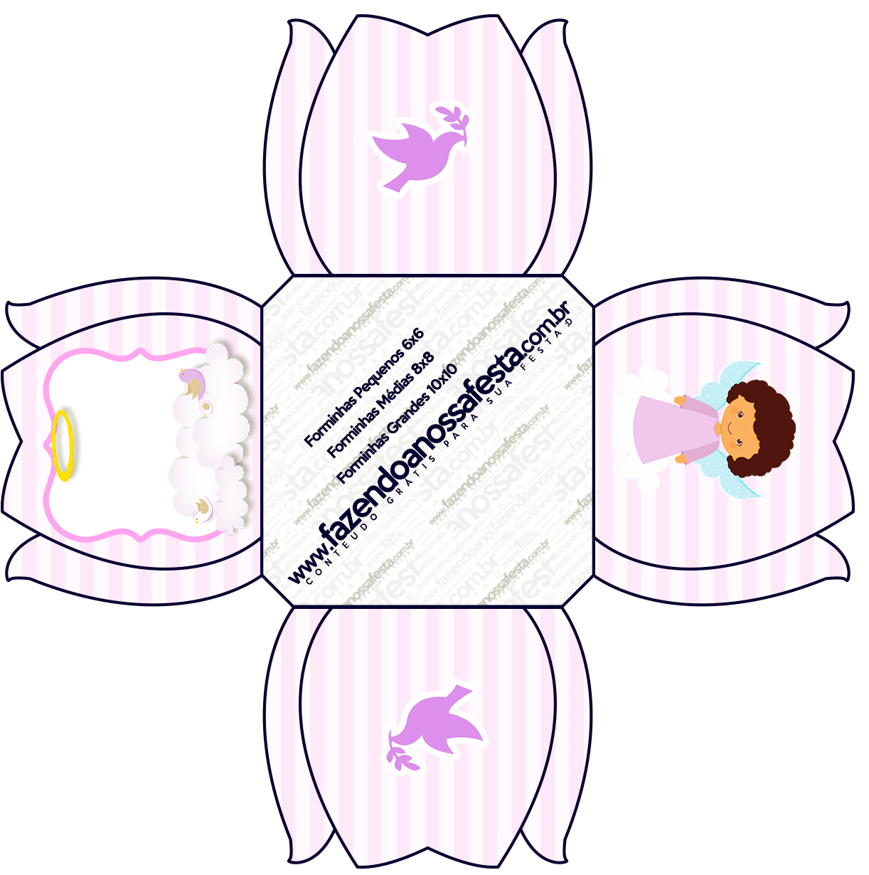 Brunette Angel Girl: Free Printable Boxes. - Oh My Baby!