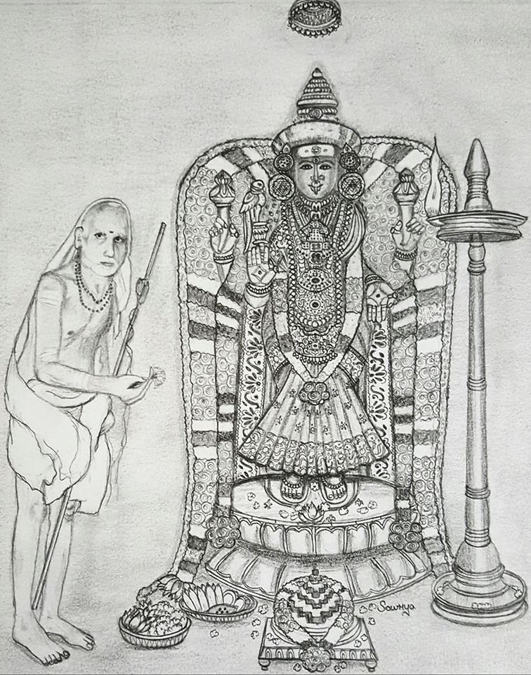Shankara!: Vasantha Navarathri 2017 Drawings and Alankarams!