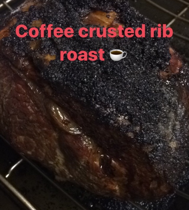 The Southern Sideboard: Sunday Supper: Coffee-Crusted Standing Rib Roast
