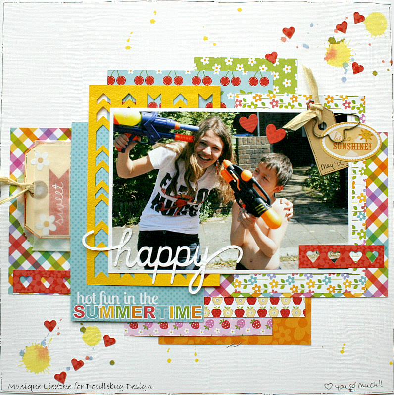Doodlebug Design Inc Blog: Hot Fun in the Summertime Layout Inspiration