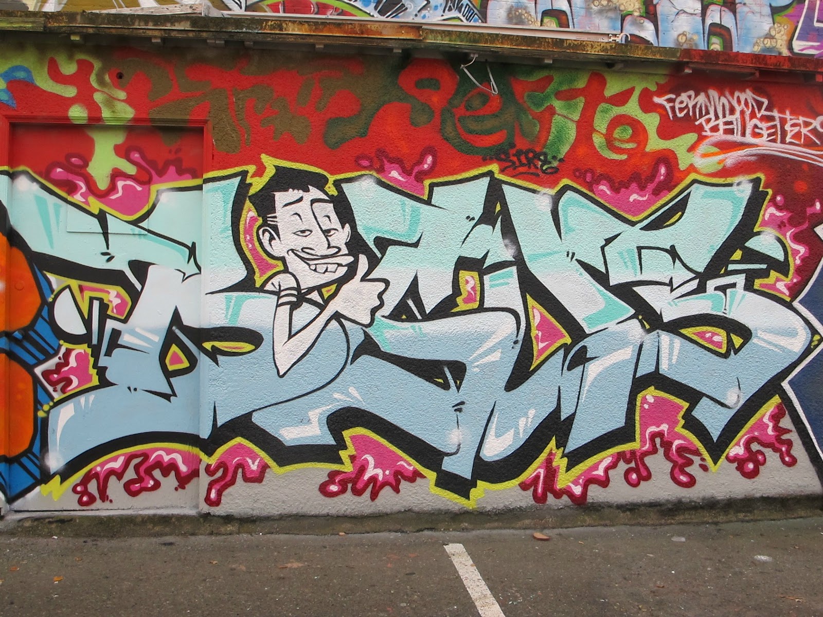 four-eyes rella: Quake of the Cans 2 - yes, it's graffiti day