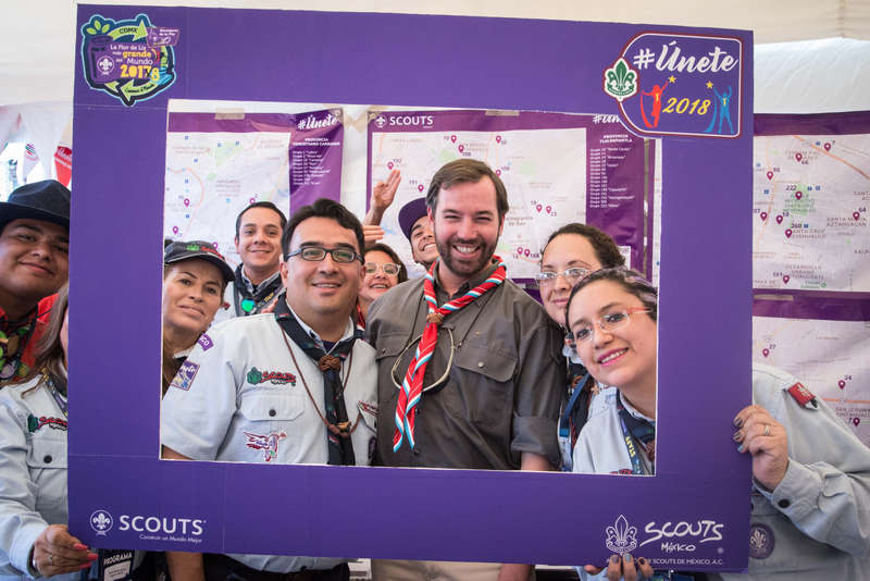 Guillaume at World Scout Foundation Meeting in Mexico