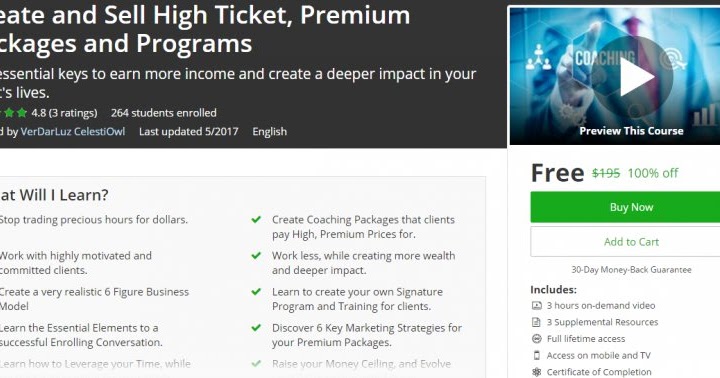[100% Off] Create and Sell High Ticket, Premium Packages and Programs ...