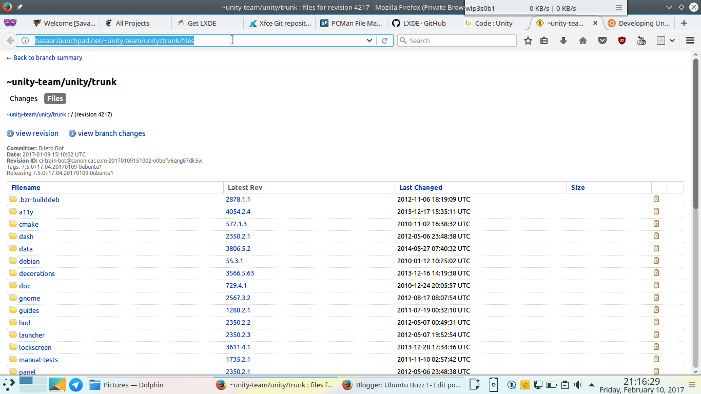 Where Is The Source Code? A List from Popular FLOSS Projects