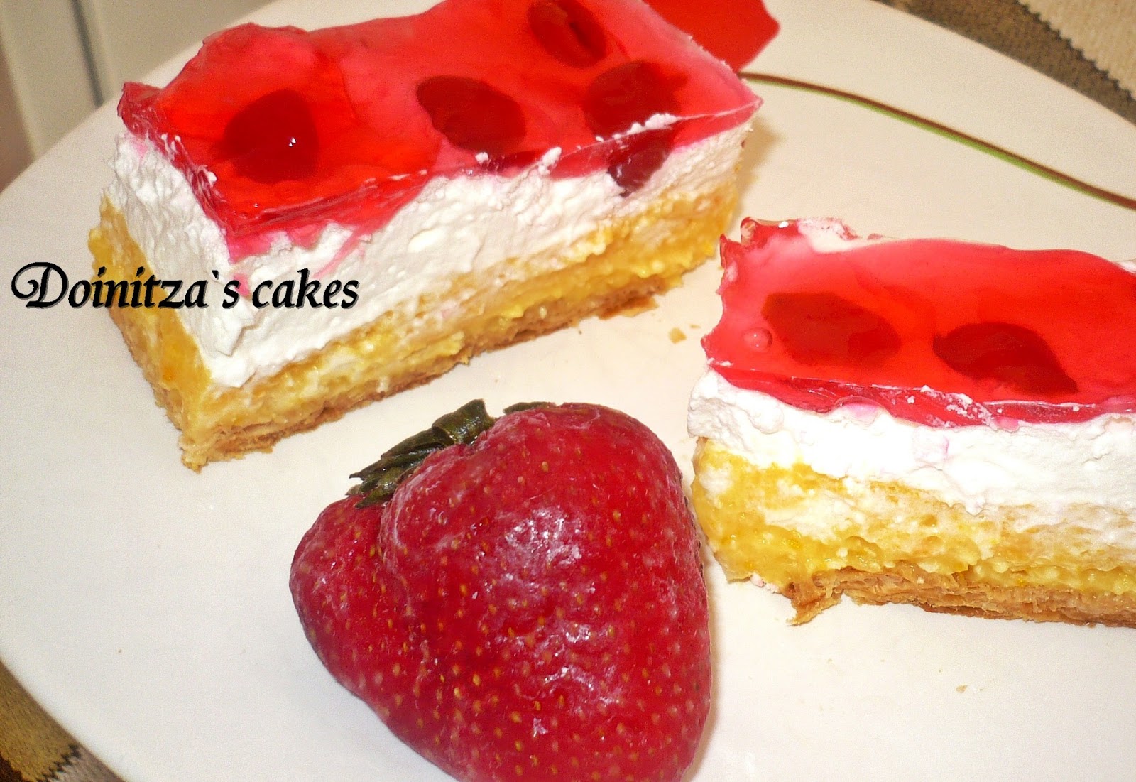 Cremes frantuzesc cu jeleu de visine | Doinitza`s cakes