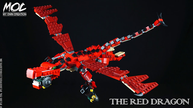 Opelouis's Toys Collection: (LEGO MOC) THE RED DRAGON. (from creator 31032)