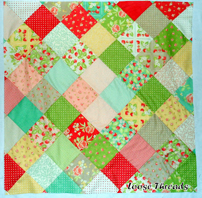 Loose Threads: On Point Quilt from Charm Squares