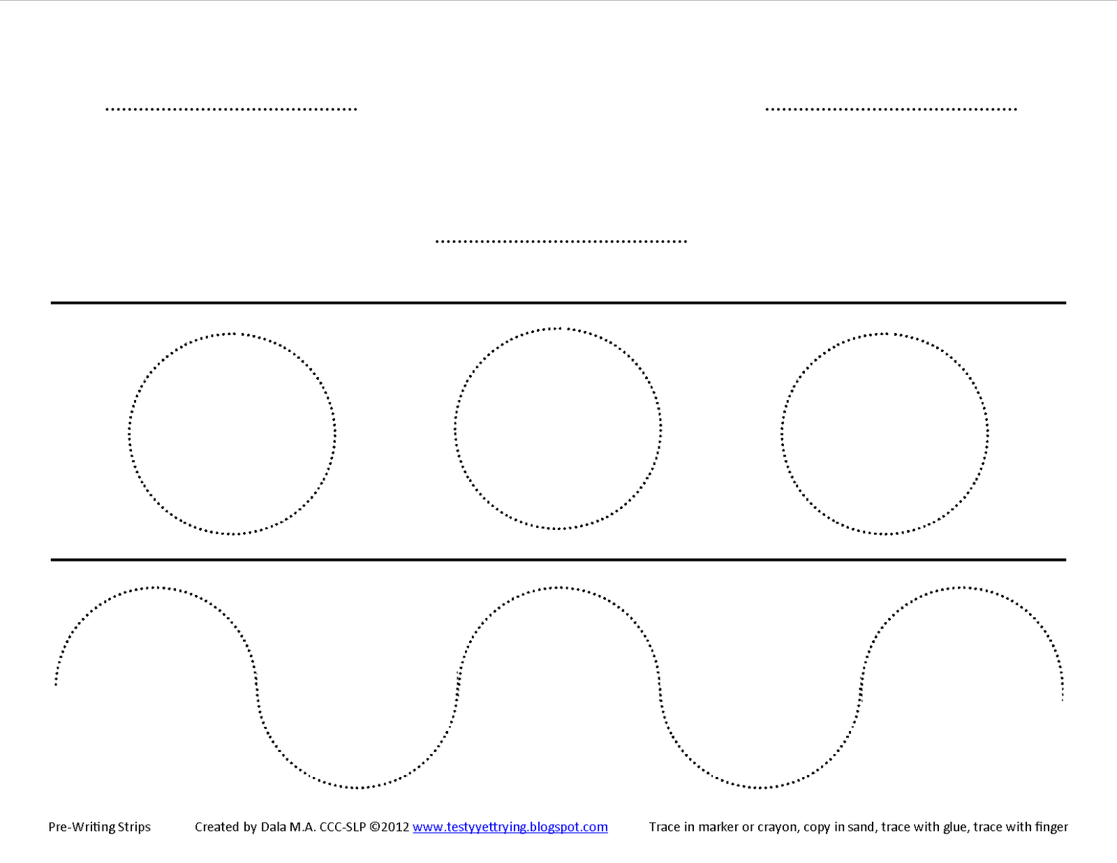 Testy yet trying: Colored Glue Tracing: Pre-Writing