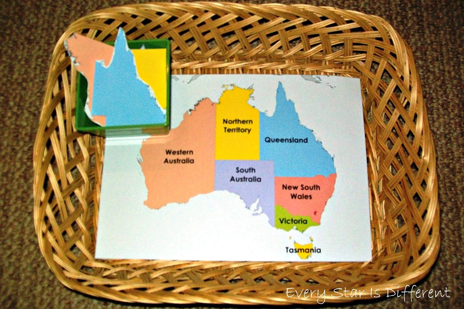 Montessori-inspired Australia Unit with Free Printables - Every Star Is ...
