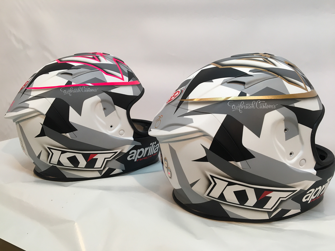 Racing Helmets Garage: KYT A.Espargarò Test Sepang 2018 by Airbrush Customs