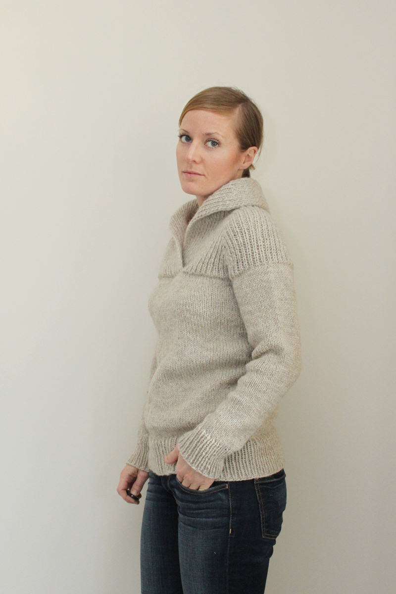 Jane Richmond Blog: OFF THE NEEDLES / Fireside Pullover with Button Closure