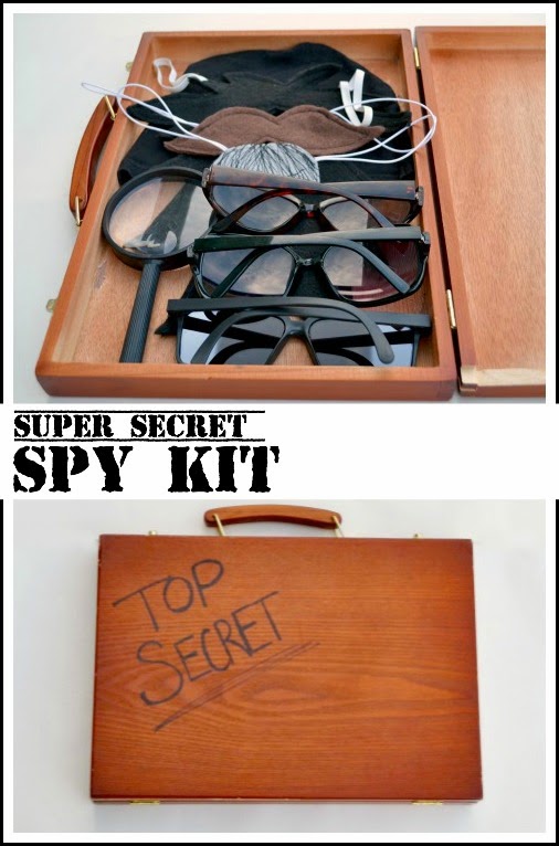 Here's what you need to make a top secret spy kit: