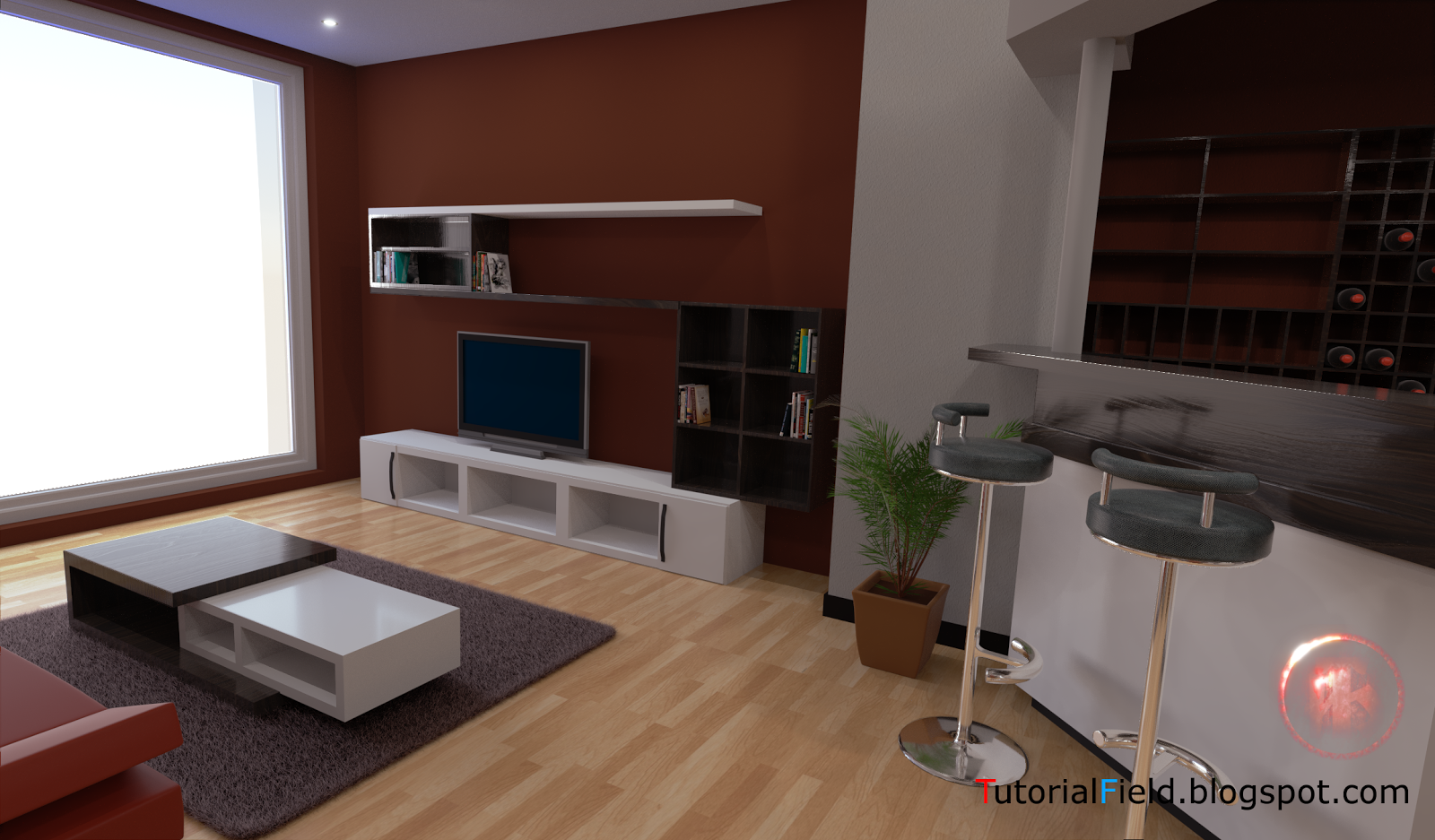 TutorialField.blogspot.com: Blender 3D - Interior Design (experimental ...