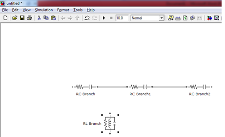 membuat rangkaian RLC dengan simulink Matlab