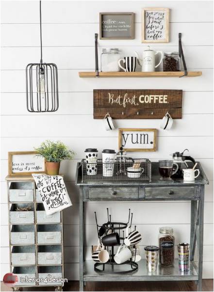 20 Coffee Corner Design Ideas At Home That You'll Love - Interior4desigN