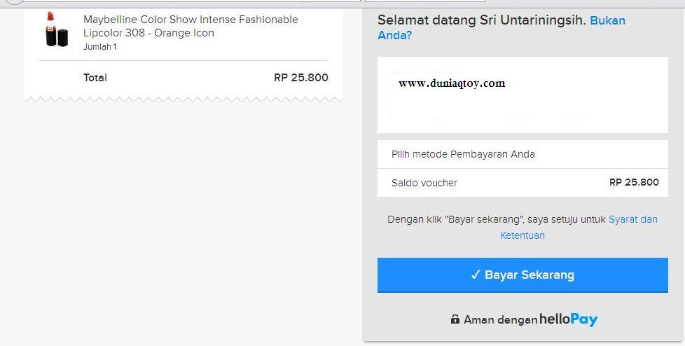 Cara Menggunakan Saldo Hellopay di Lazada - Dunia Qtoy