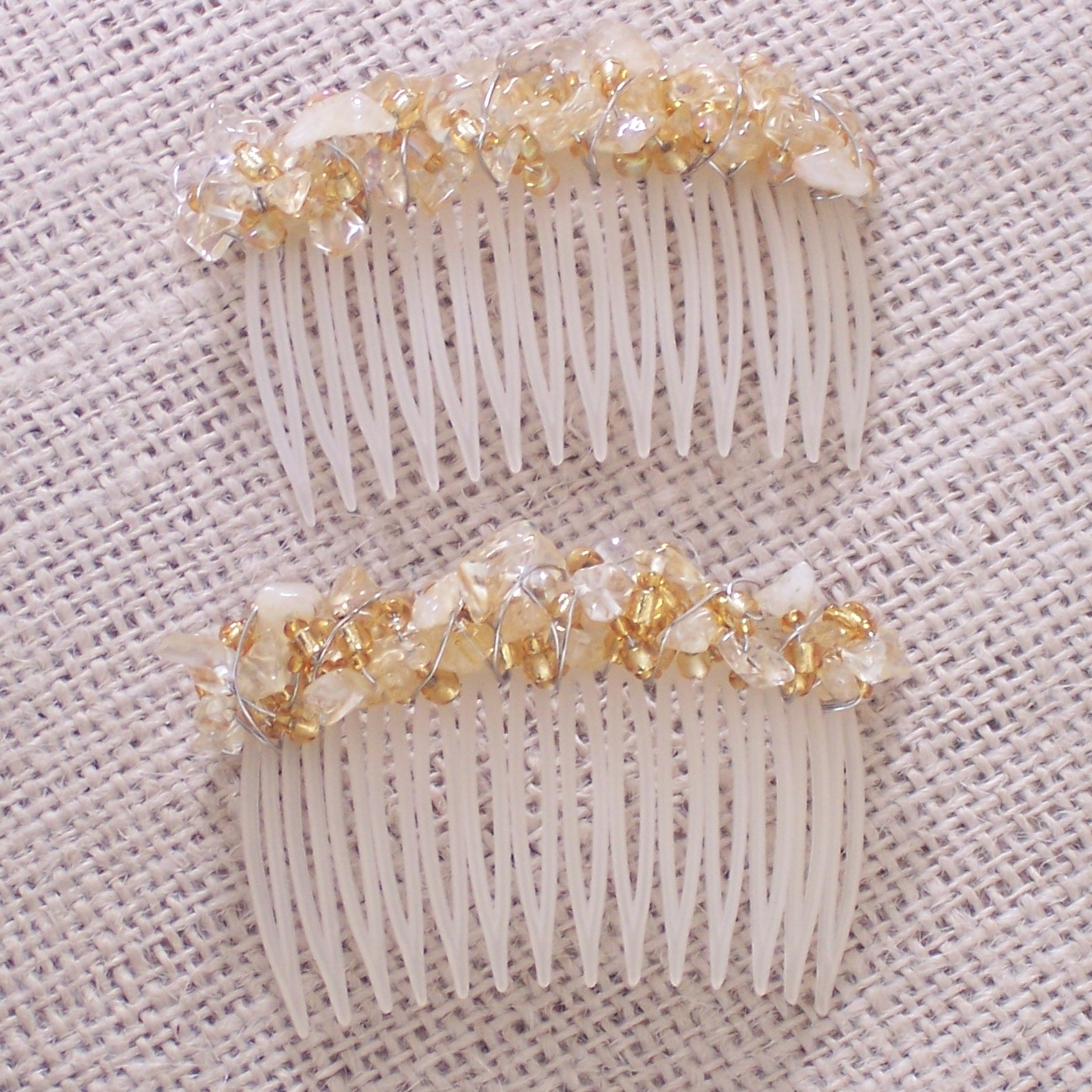 Eight Susquehanna: Bead-wrapped Hair Combs