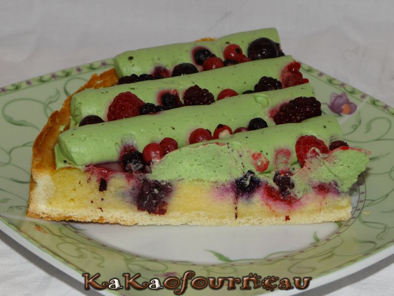 Cacao-fourneaux: Tarte aux Fruits Rouges et à la Pistache