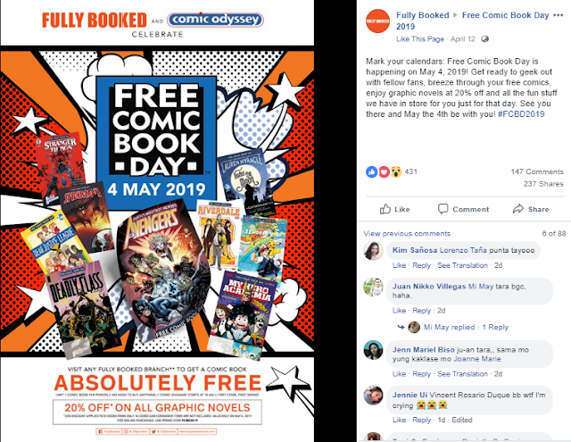 You can get free Comic Books on May 4 at Fully Booked Store - Where In ...