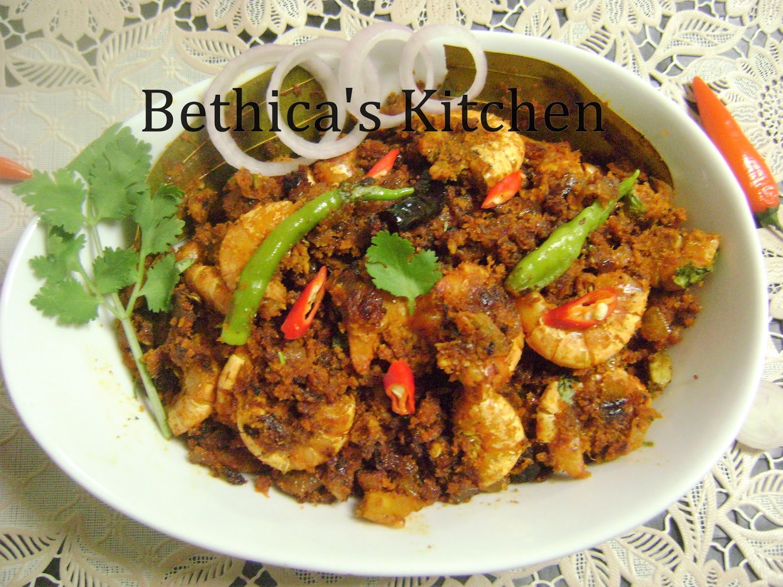 Bethica's Kitchen Flavours: Chingri Narkel Fry (Prawn Coconut Fry ...