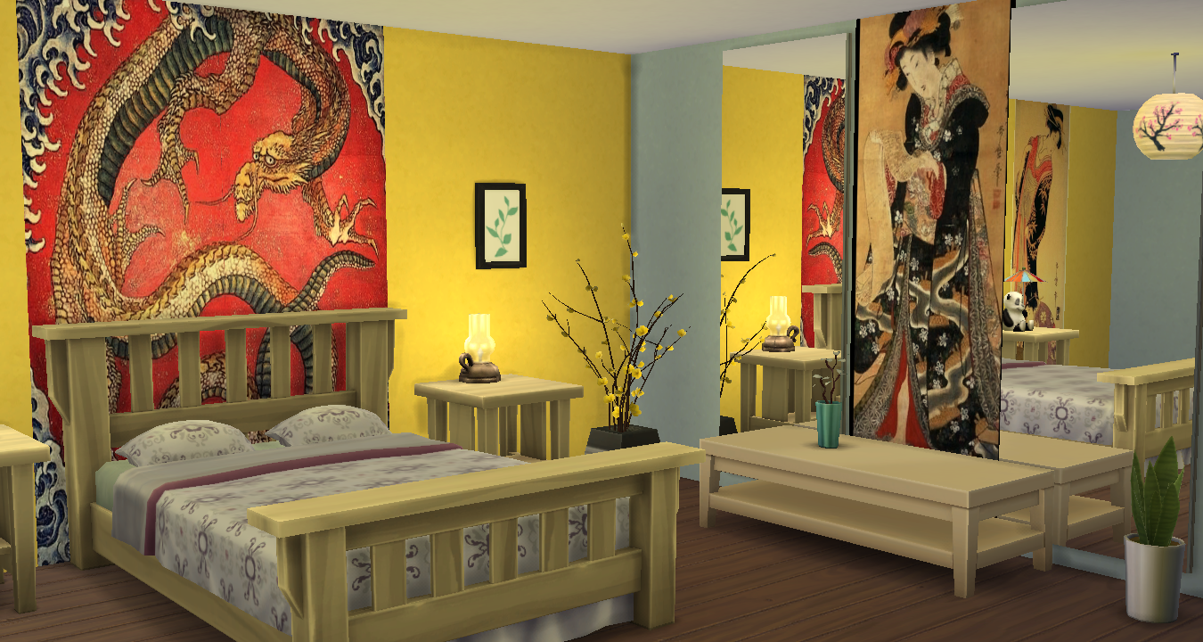 SimsDelsWorld: The Sims 4 : Japanese Wall 02 - Historical
