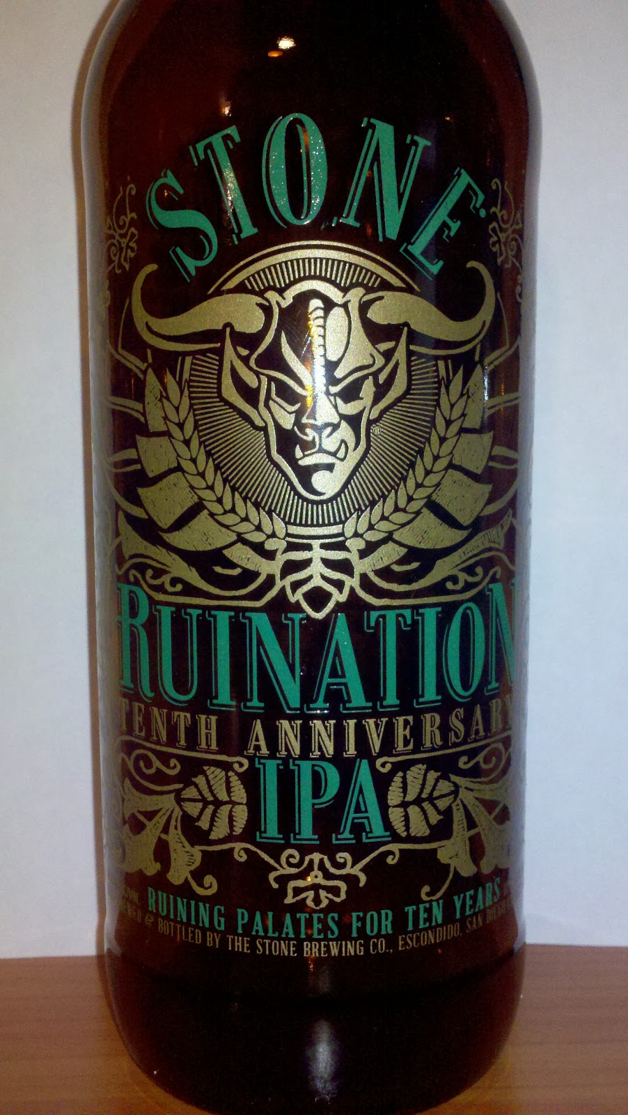 The Cork Stops Here: Stone Ruination 10th Anniversary IPA