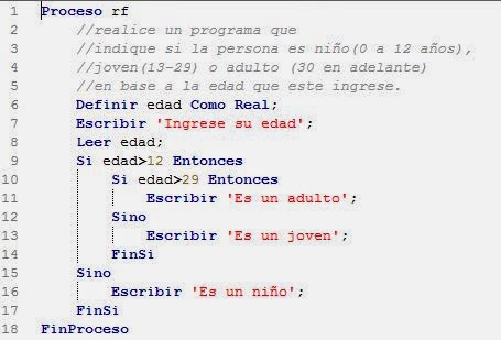Programacion Basica y Avanzada.: Estructura condicional. Ejemplos