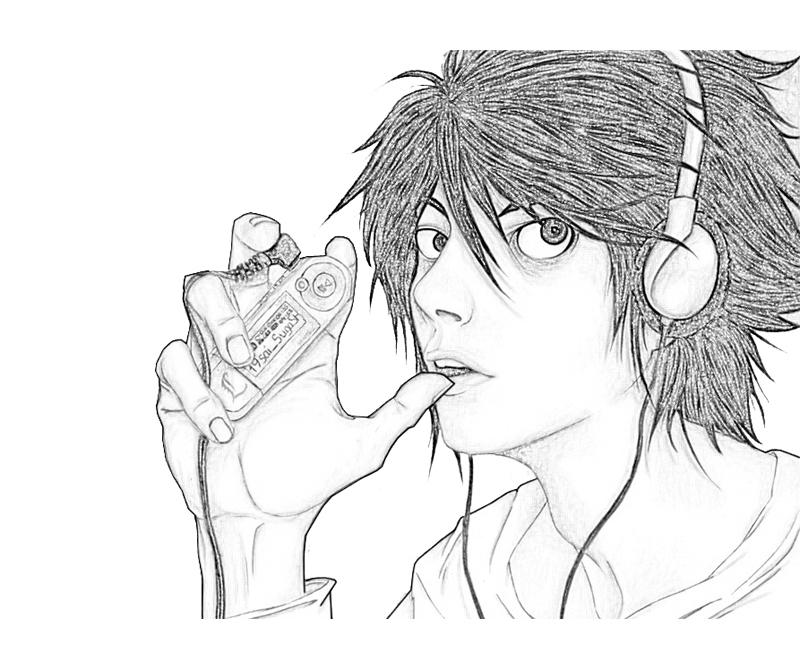 Death Note L Face | Temtodasas