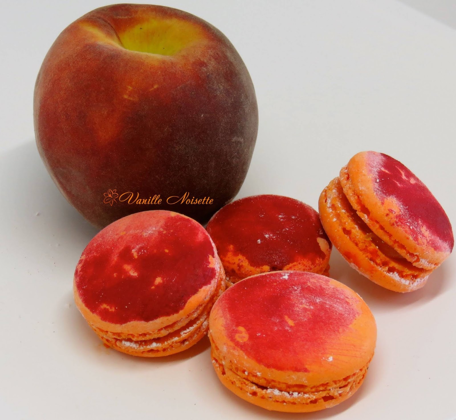 Vanille Noisette : MACARON PÊCHE