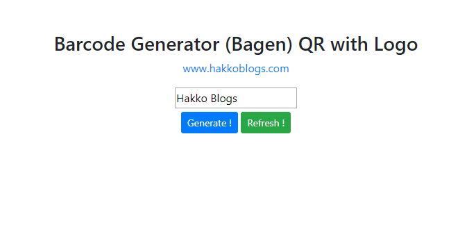Membuat QR Code Dengan Logo di PHP - Hakko Blog's