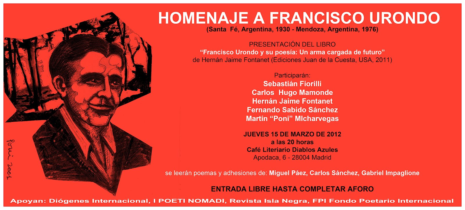 WEB: Homenaje al poeta Francisco Urondo en Madrid