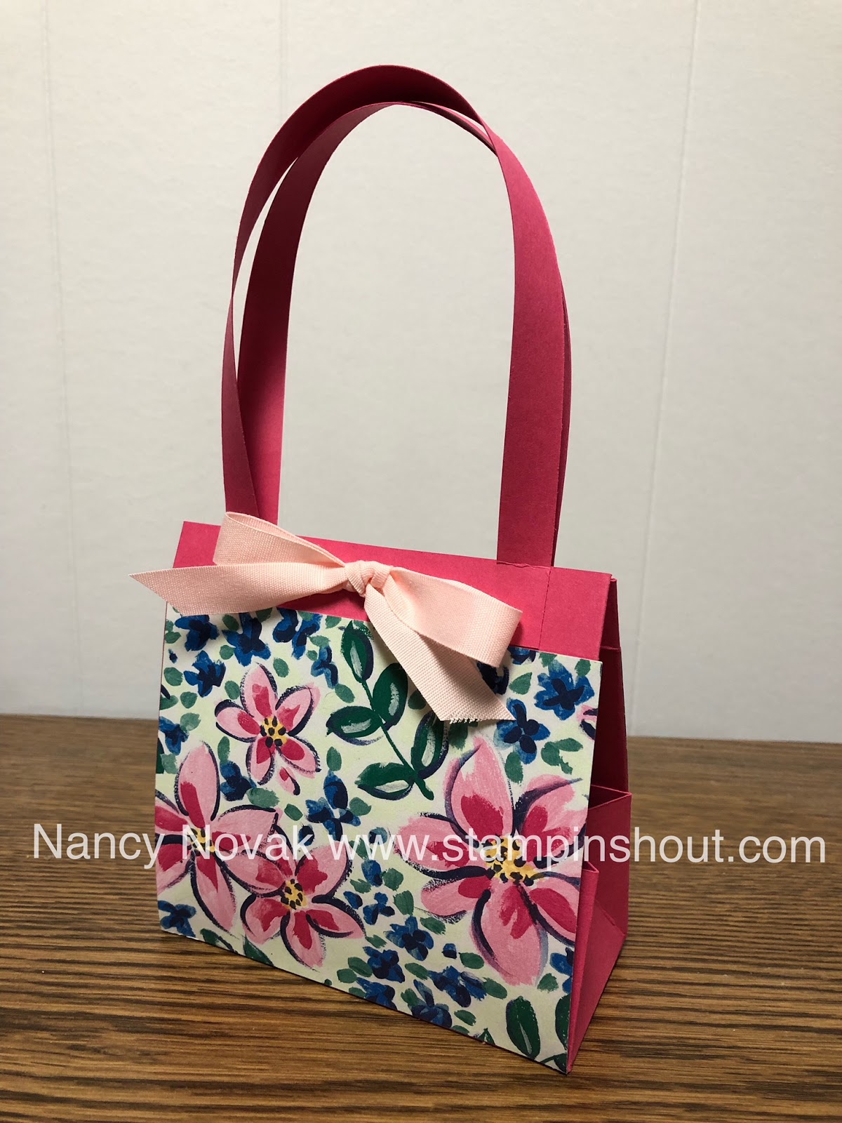 STAMPINSHOUT stampinshout@gmail.com: Garden Impressions Pretty Paper Purse