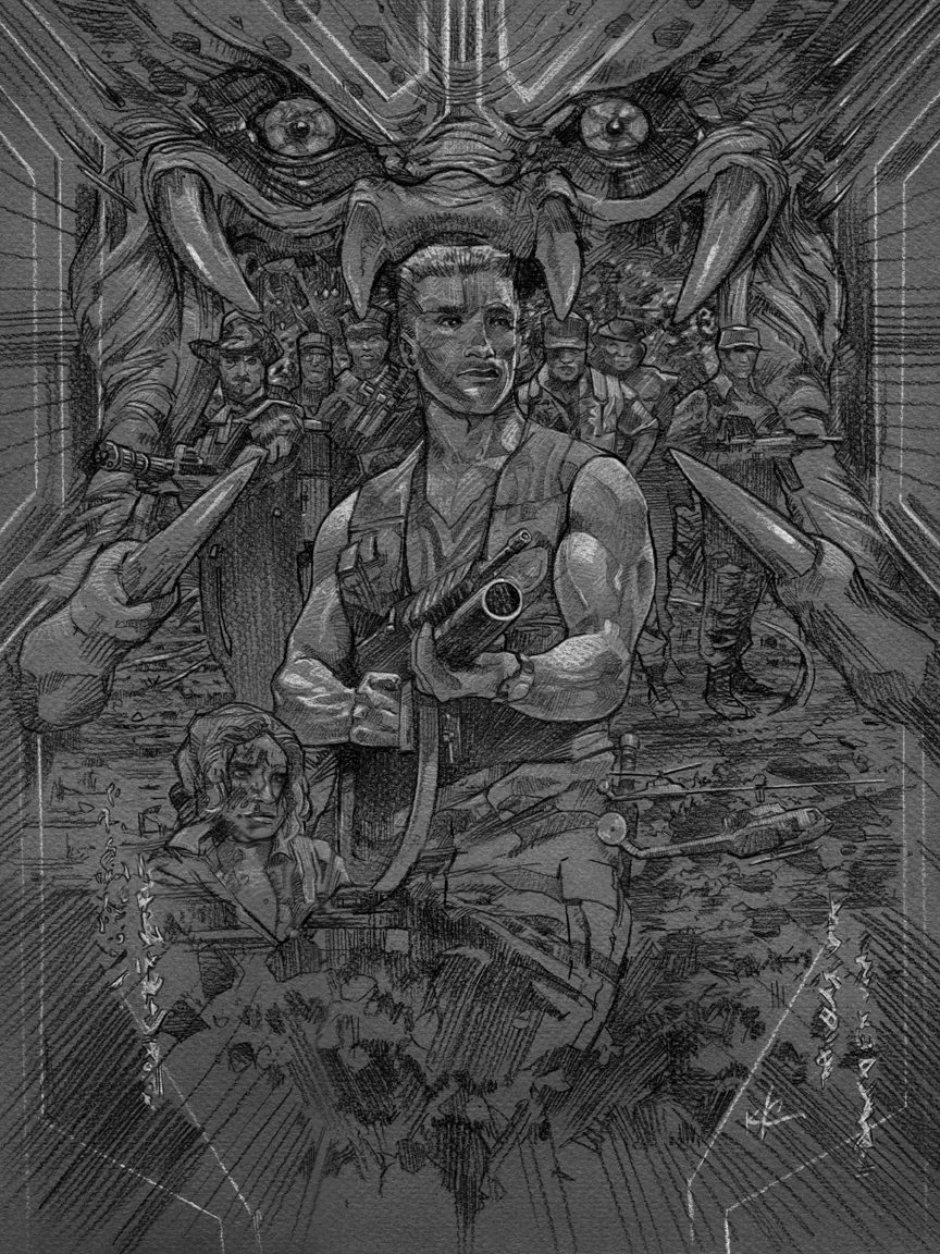 The Geeky Nerfherder: Movie Poster Art: Predator (1987)