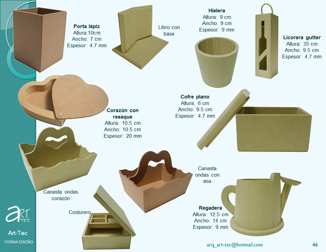 Recuerdo de Madera MDF