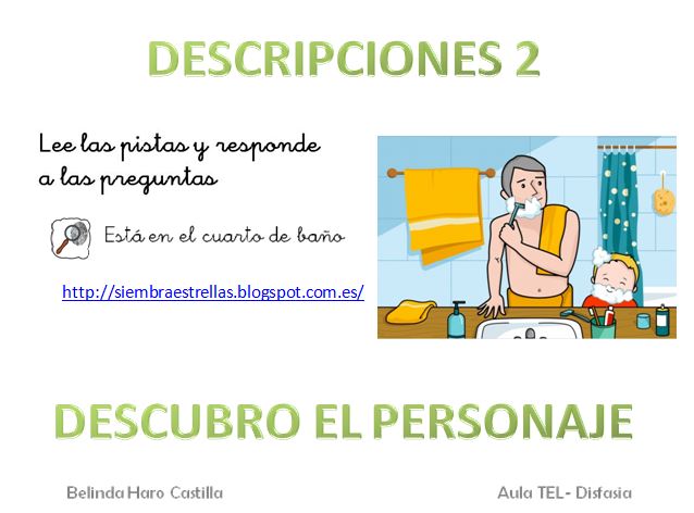 Siembra Estrellas: DESCRIPCIONES: EL JUEGO DE LAS PISTAS 2