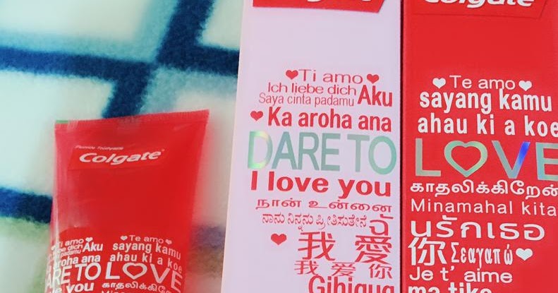 EVERGREEN LOVE: Colgate 'Dare To Love' Limited Edition Toothpaste Set