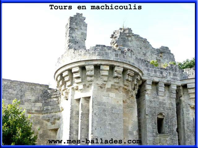 French Vocabulary Illustrated: mâchicoulis