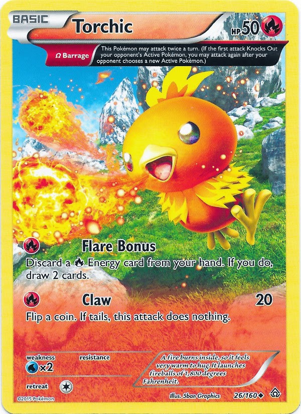 Torchic 26/160 -- Primal Clash Pokemon Card Review | PrimetimePokemon's ...