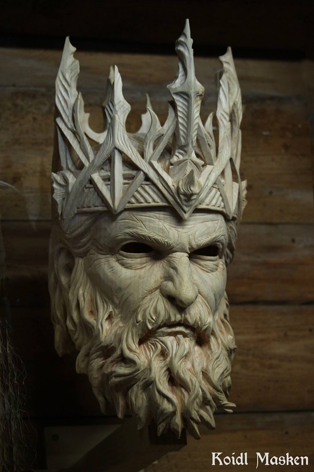 Hand Carved Krampus Masks by Stefan Koidl