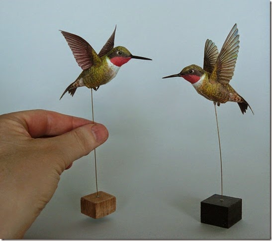 Realistic Hummingbird Papercraft | Papercraft Paradise | PaperCrafts ...