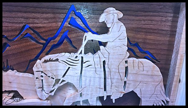 Scrollsaw Workshop: A Cowboy and his Horse Scroll Saw Pattern.