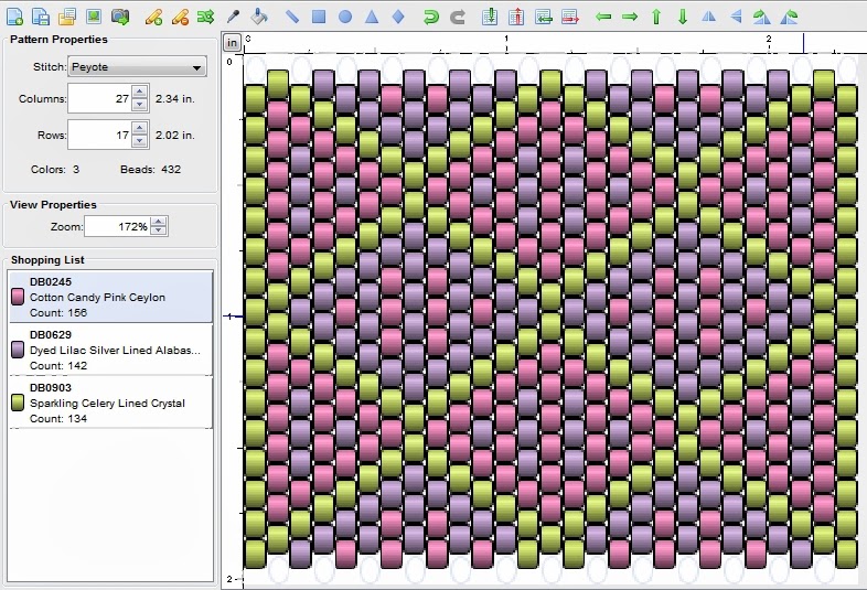 Imaginesque: Beading: Peyote Stitch Pattern 6